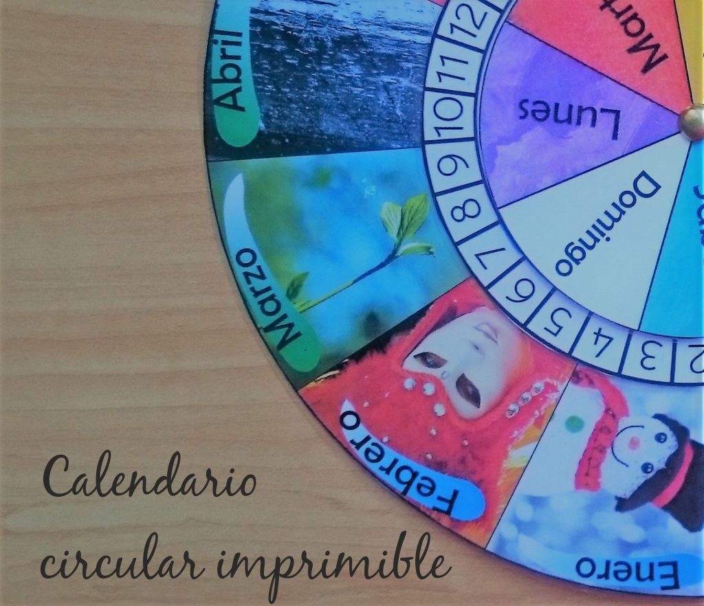Calendario circular de inspiración Waldorf-Montessori imprimible ...