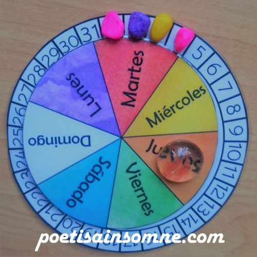 Calendario circular de inspiración Waldorf-Montessori imprimible ...