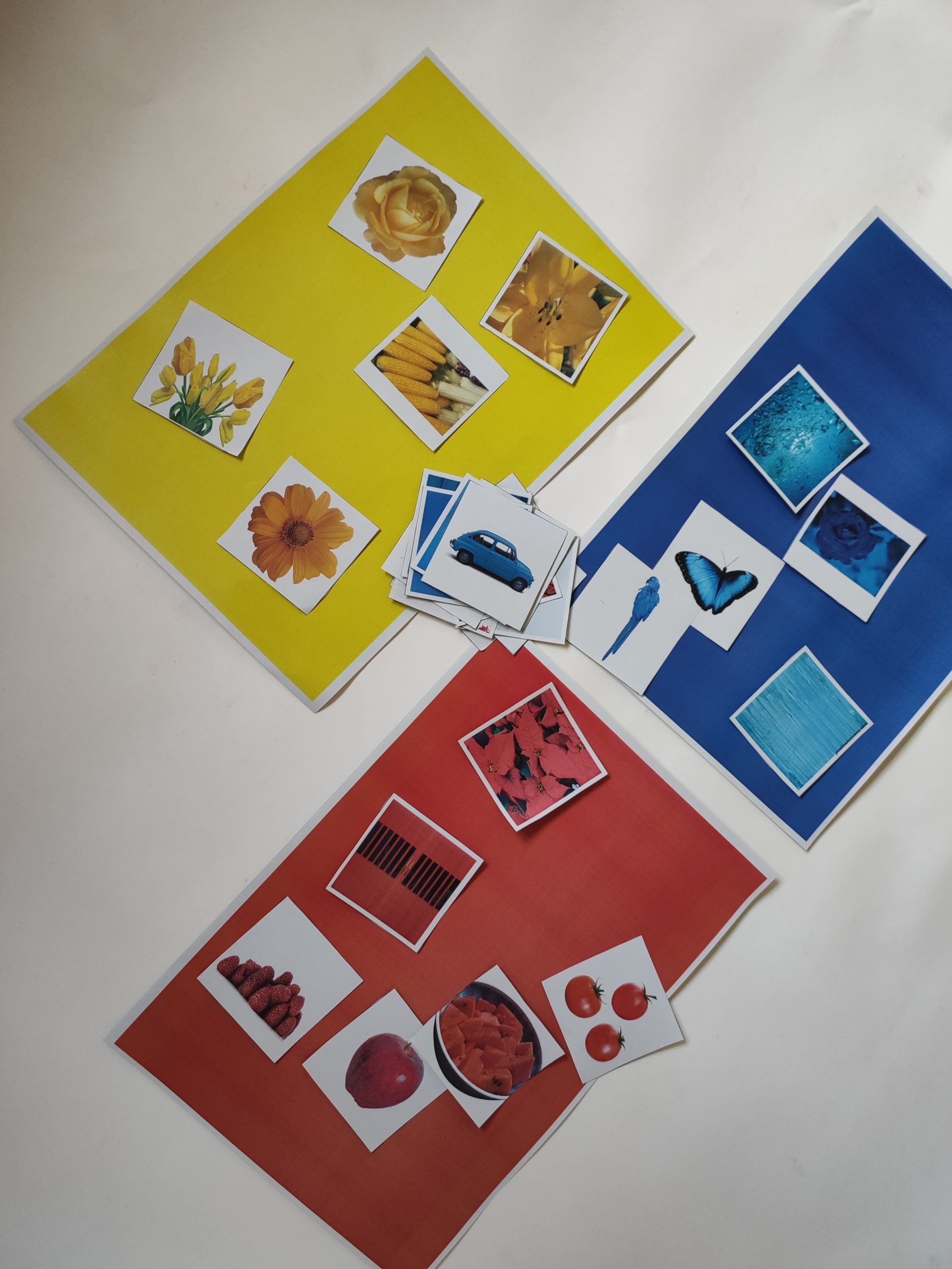 Juego para clasificar por colores (imprimible gratis) - Jugar y asombrarse