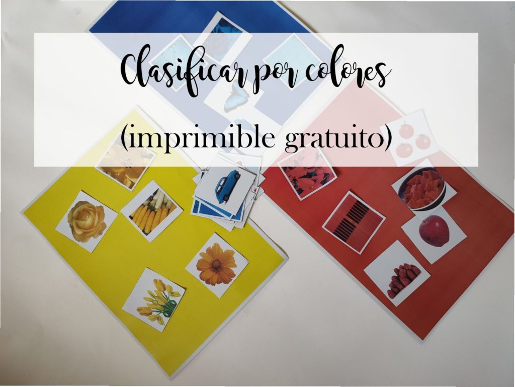 Juego para clasificar por colores (imprimible gratis) - Jugar y asombrarse