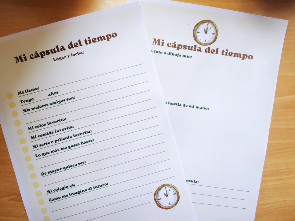 Cápsula del tiempo para niños (con imprimible gratuito) - Jugar y ...